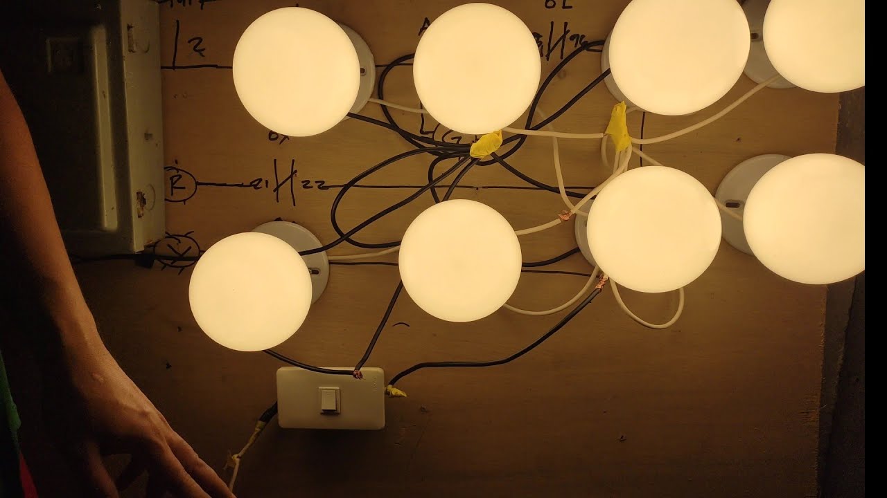 8 LIGHTS CONTROL BY 1 SWITCH - YouTube