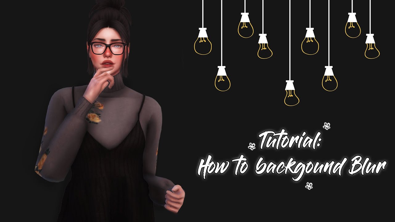 Sims 4 Tutorial: How to do a background blur (Photoshop) - YouTube