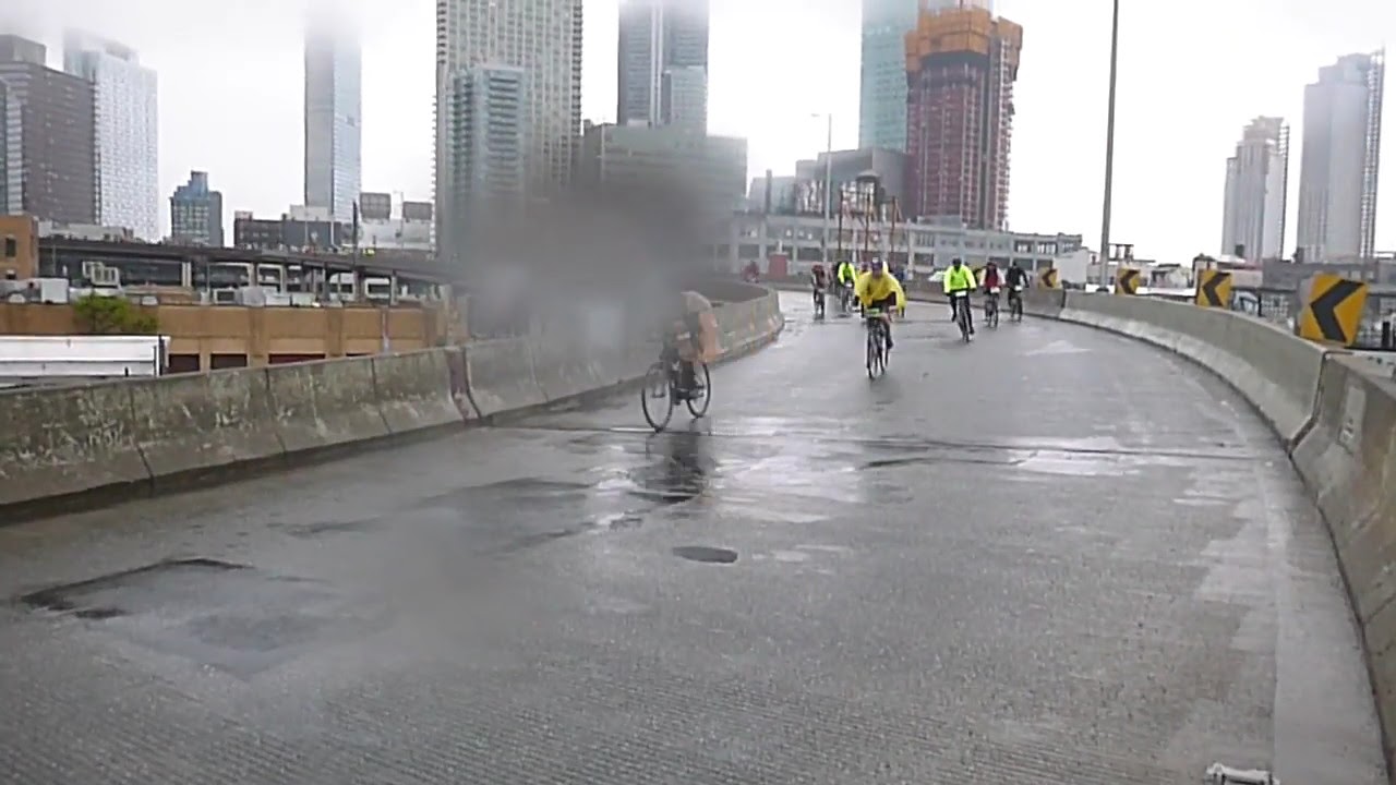 2019 TD Five Borough Bike Tour - Queensboro Bridge Ramp - Part I - YouTube