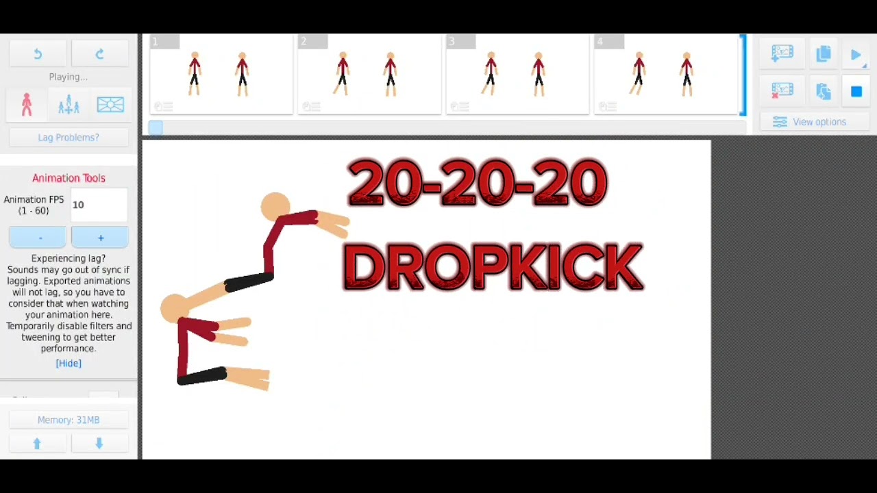 20-20-20 DROPKICK IN STICK NODES - YouTube