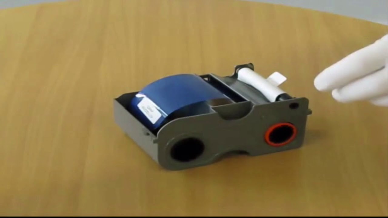 Fargo C50 - How to Load Ribbons - YouTube