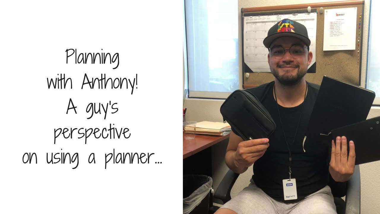 Planning with Anthony: A guy's perspective on using a planner - YouTube