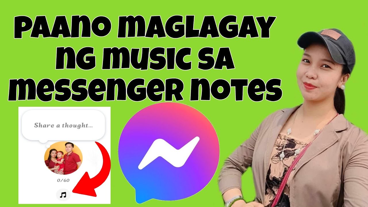 How to add music on Messenger Notes | paano maglagay ng music sa ...