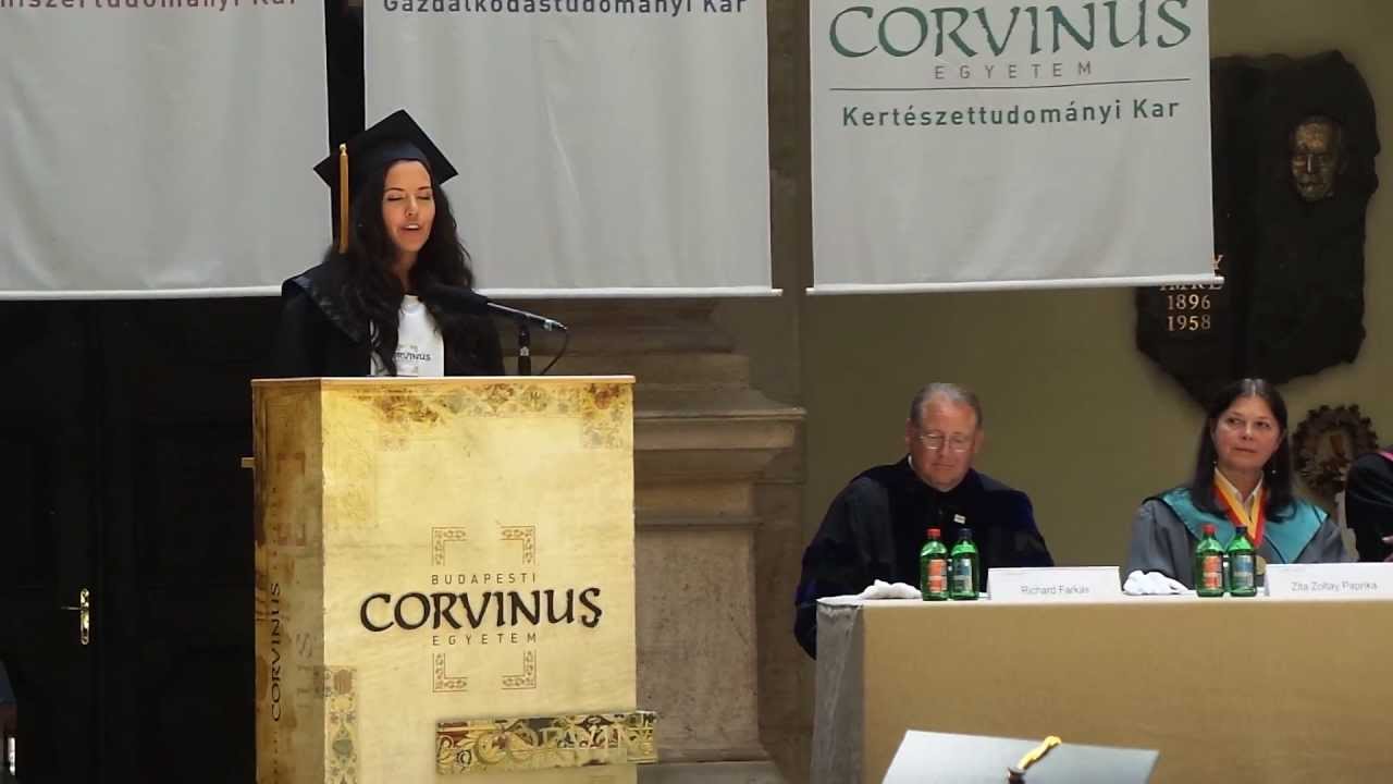 Graduation Speech 2013 - Corvinus University - YouTube
