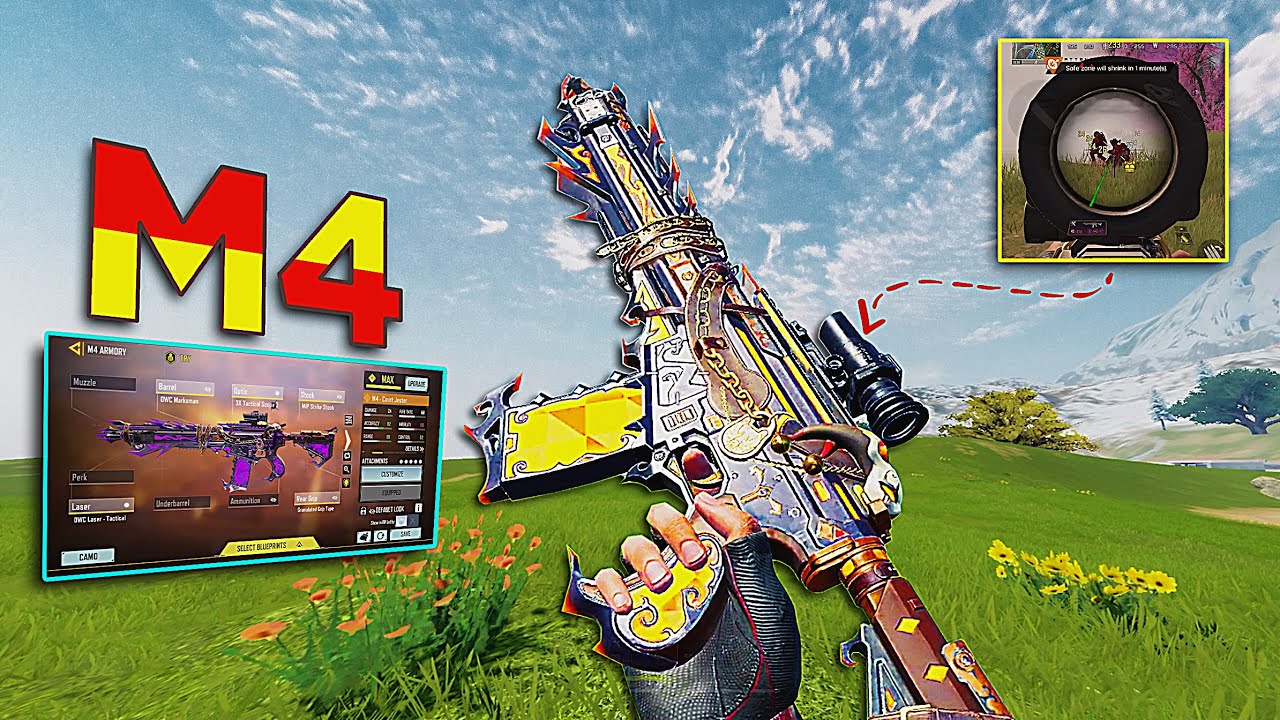 THIS M4 GUNSMITH is LASER with 3X Tactical Scope 🤯 | M4 BEST GUNSMITH ...