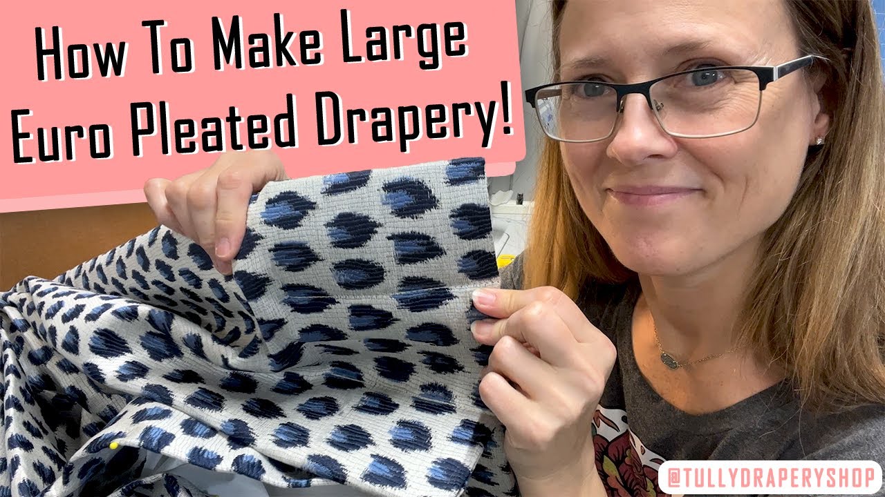 How to Make Large Euro Pleated Drapery - YouTube