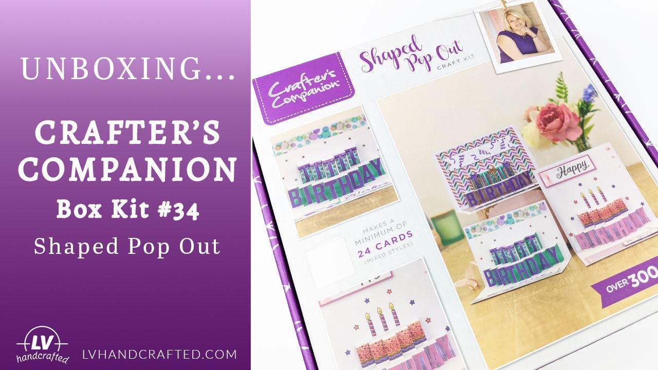 Unboxing Crafter's Companion Box Kit 34 - Shaped Pop Out - YouTube