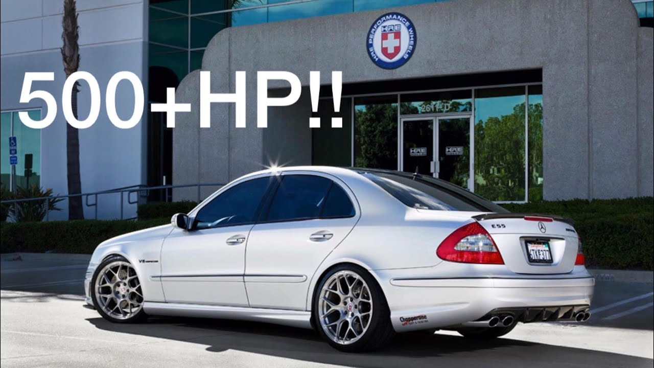 Rematch: Mercedes E55 AMG 500hp vs Big Red - YouTube