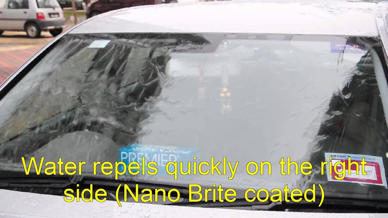 Nano Armor : Water Repellency Demo (Windscreen) in Penang - YouTube