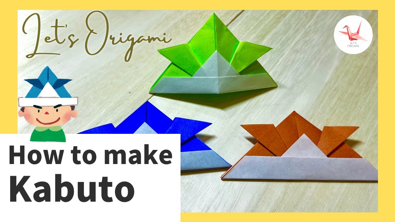 Kabuto Origami | How to Make Kabuto | Folding Instructions (by Let's ...