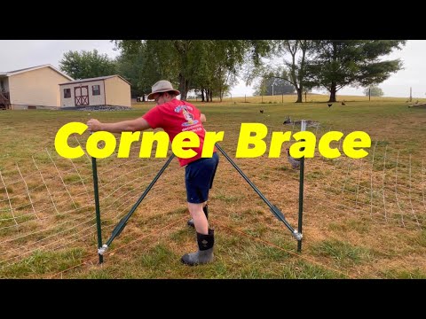 Bracing a Fence Corner: Using T-Posts & Wedge-Loc Bracket! - YouTube
