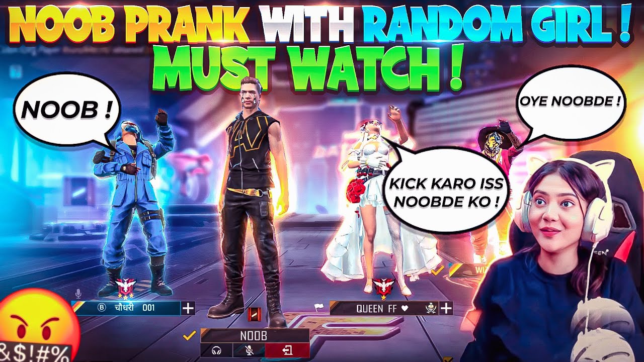 Prank With Random Girl 😂 || Random Pro Girl Call Me Noob 😂 Must Watch ...