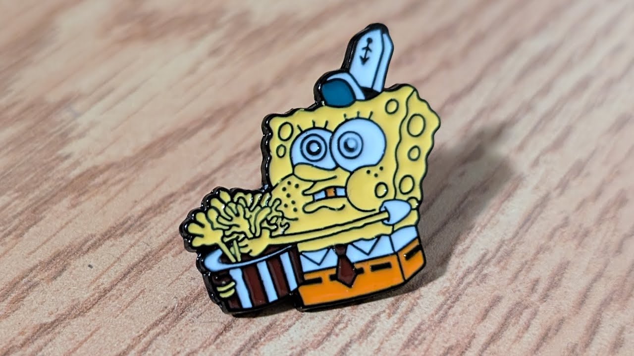 Classic SpongeBob Pin (quick show off) - YouTube