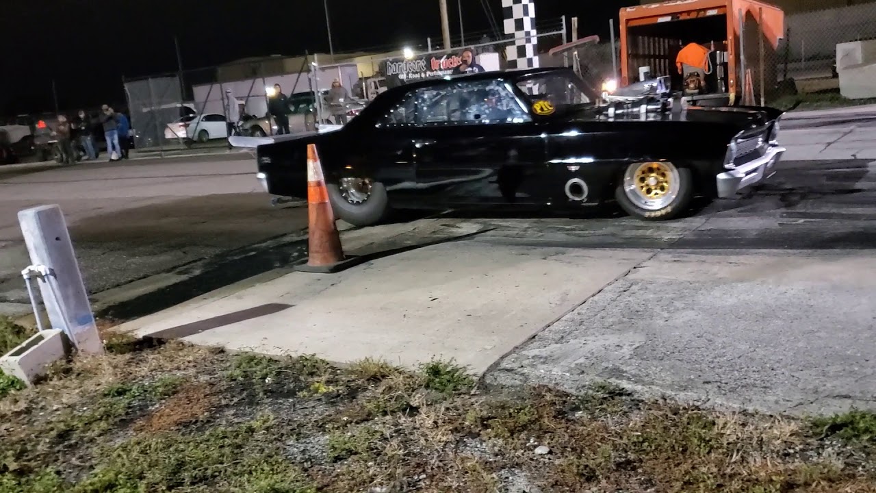 Blown Alcohol Nova at Showtime Drag Strip - YouTube