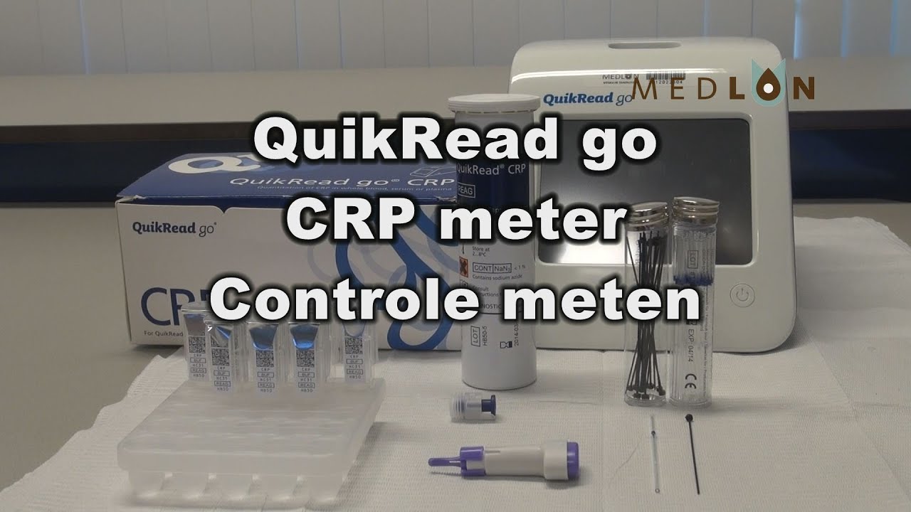 QuikRead go crp meter, controle meten - YouTube