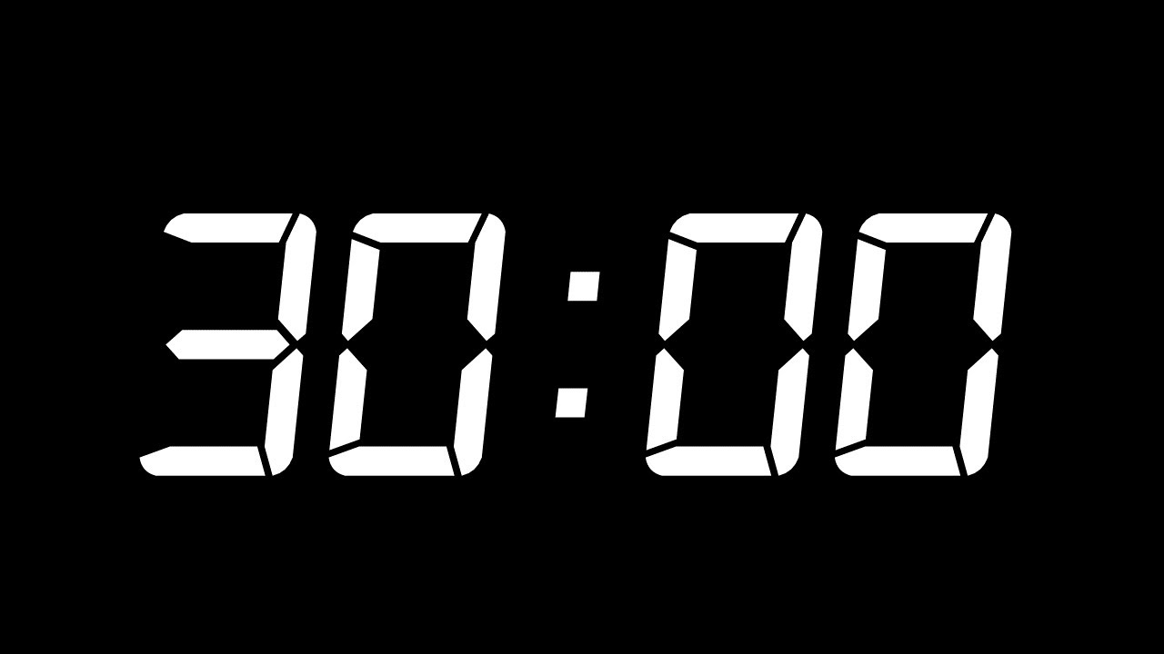 30 Minute Timer with Warning - YouTube
