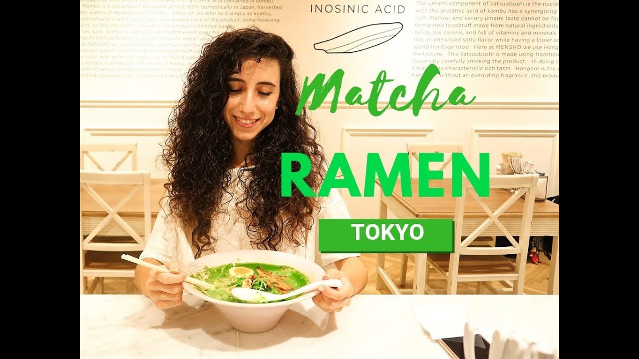 MATCHA RAMEN in Tokyo - you won't believe how delicious it is - YouTube