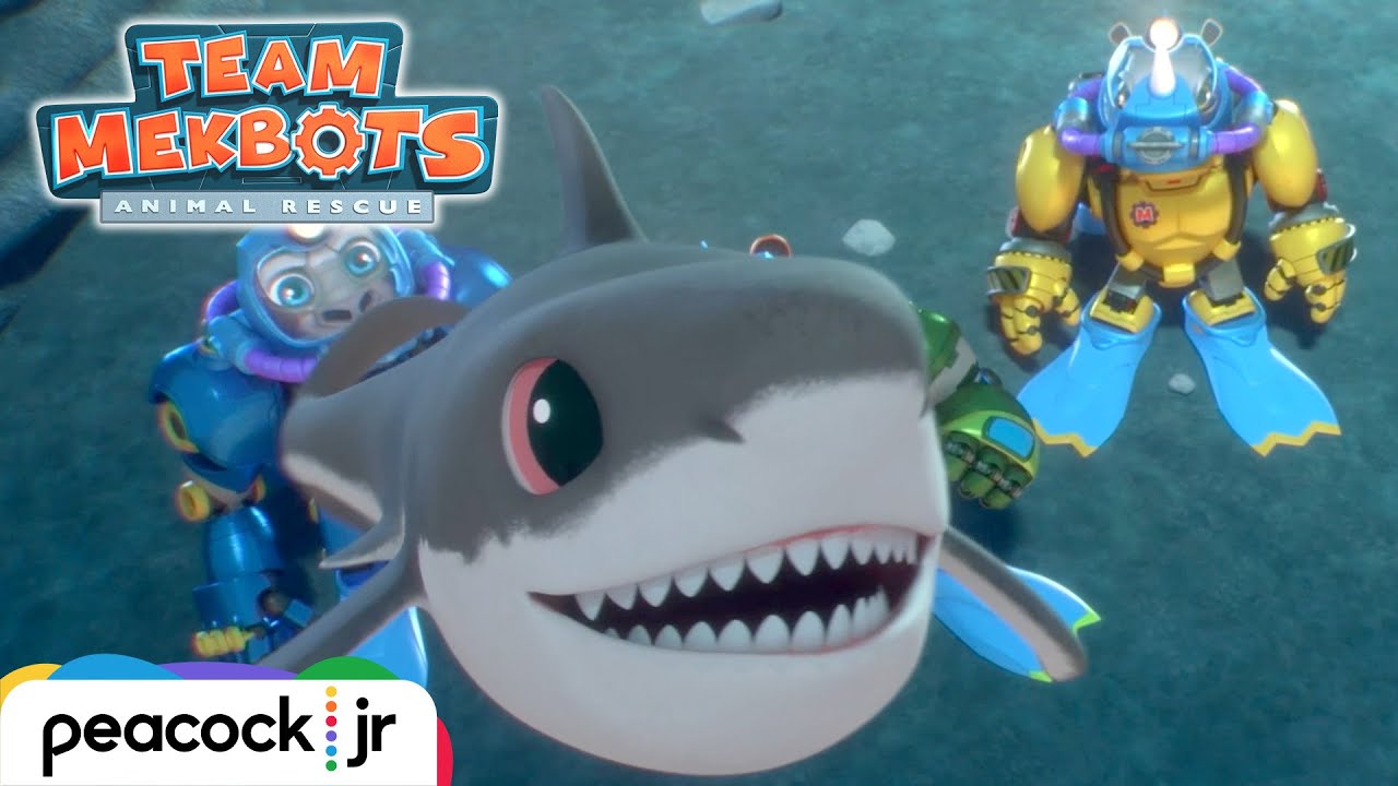 Shipwrecked Shark! 🦈 Underwater Scuba Rescue | TEAM MEKBOTS: ANIMAL ...