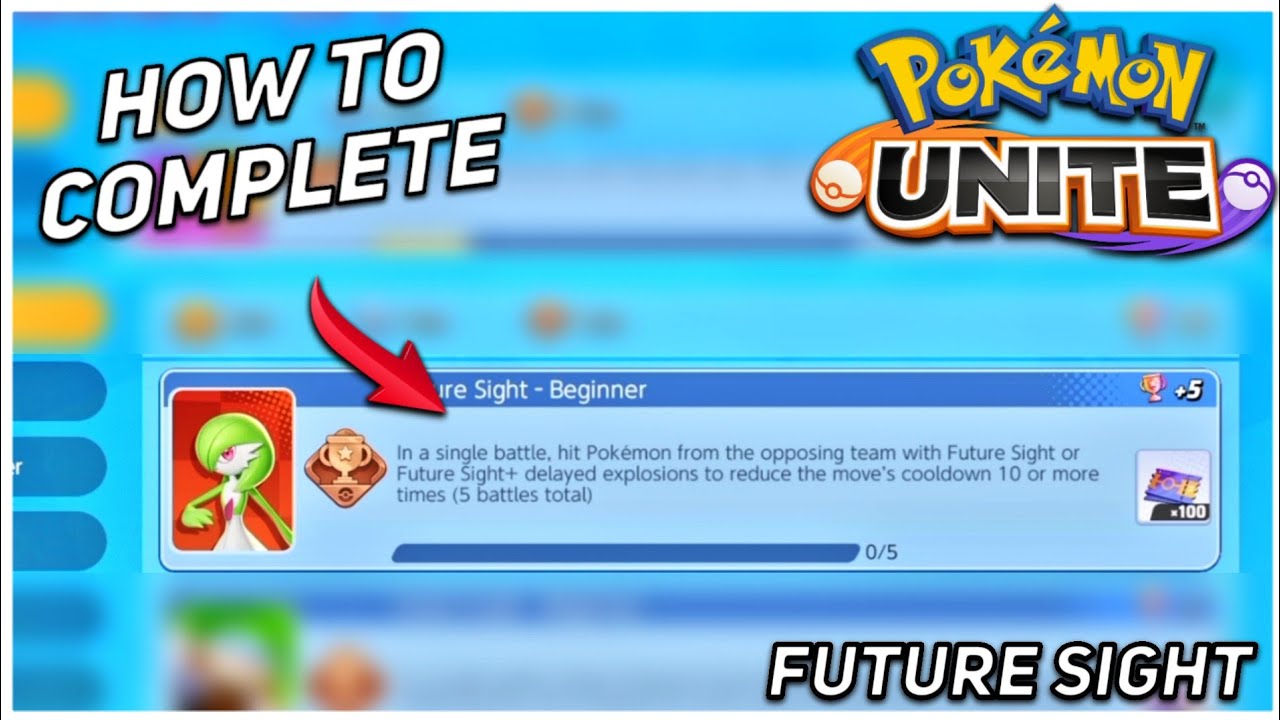 How to Complete Future sight Mission in Achievement pokemon unite!# ...