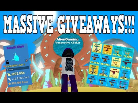 Live Clicker Sim Live! Massive Giveaways! - YouTube
