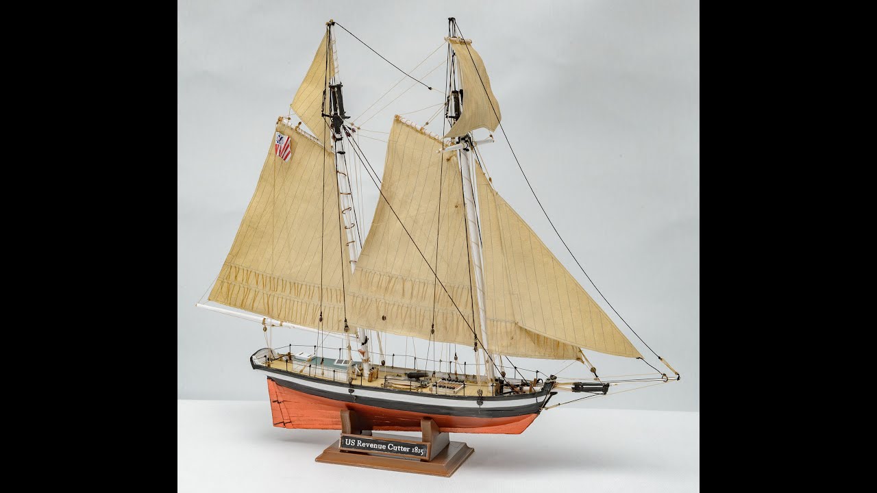 US Revenue Cutter 1815 - Seahorse,1/72,CARD(paper) model - YouTube