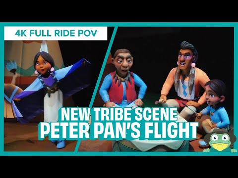 UPDATED Peter Pan's Flight FULL RIDE with New Tribe Scene | Magic ...