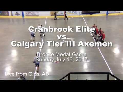 Lacrosse Bronze game Cranbrook Elite vs Calgary T3 Axemen 2017 - YouTube