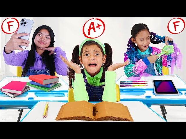 Ellie Helps Andrea in School! A Fun Lesson on Kindness! - Videos For Kids