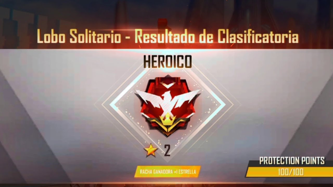 Free Fire Max Subiendo a Heroico en Lobo Soltario - YouTube