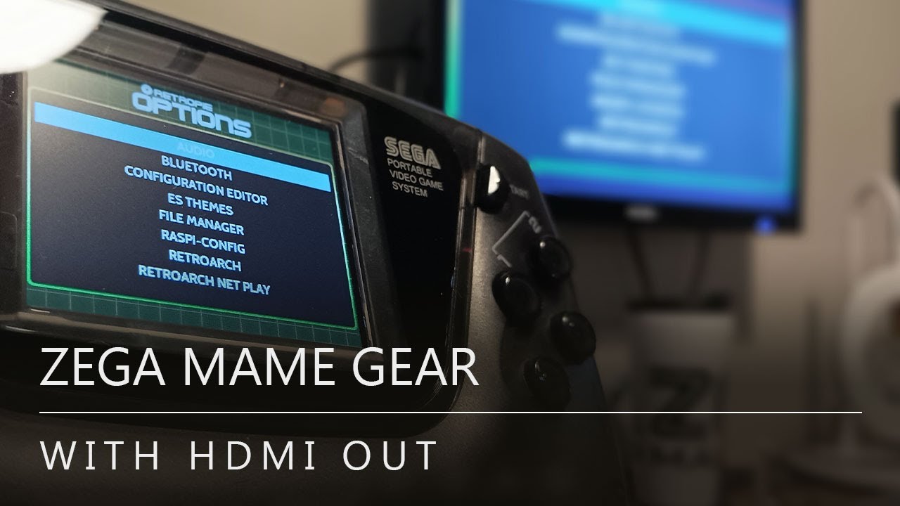 Zega Mame Gear / Game Gear Raspberry Pi Kit now with HDMI out - YouTube