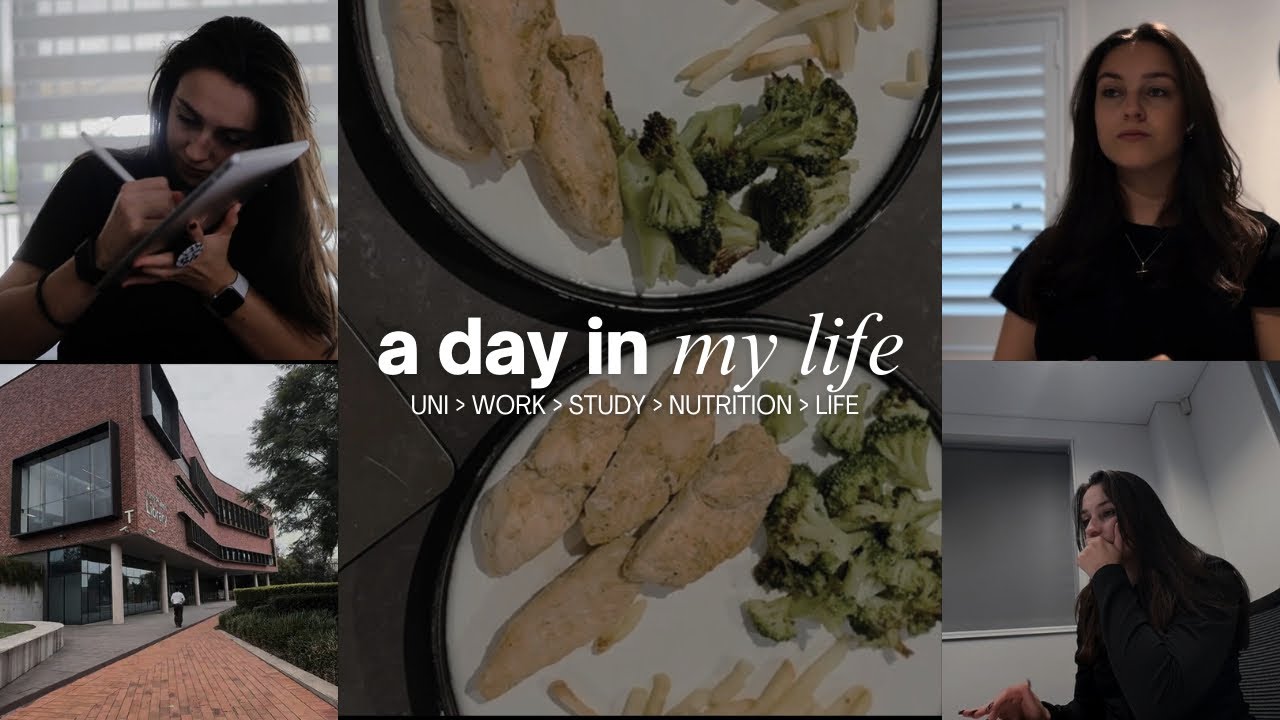 REALISTIC UNI + WORK DAY 🎓💻 work, nutrition, study + uni ...