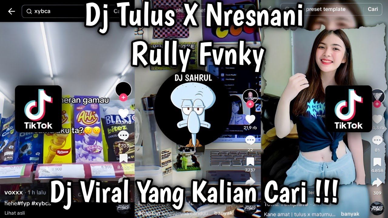 DJ TULUS X NRESNANI || DJ RULLY FVNKY MASHUP VIRAL TIKTOK MENGKANE ...
