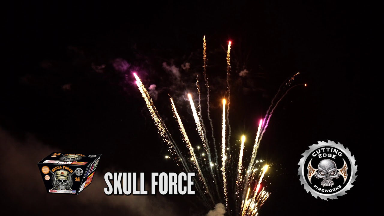 Skull Force - 200g Multi-Shot Firework - Cutting Edge Brand - YouTube