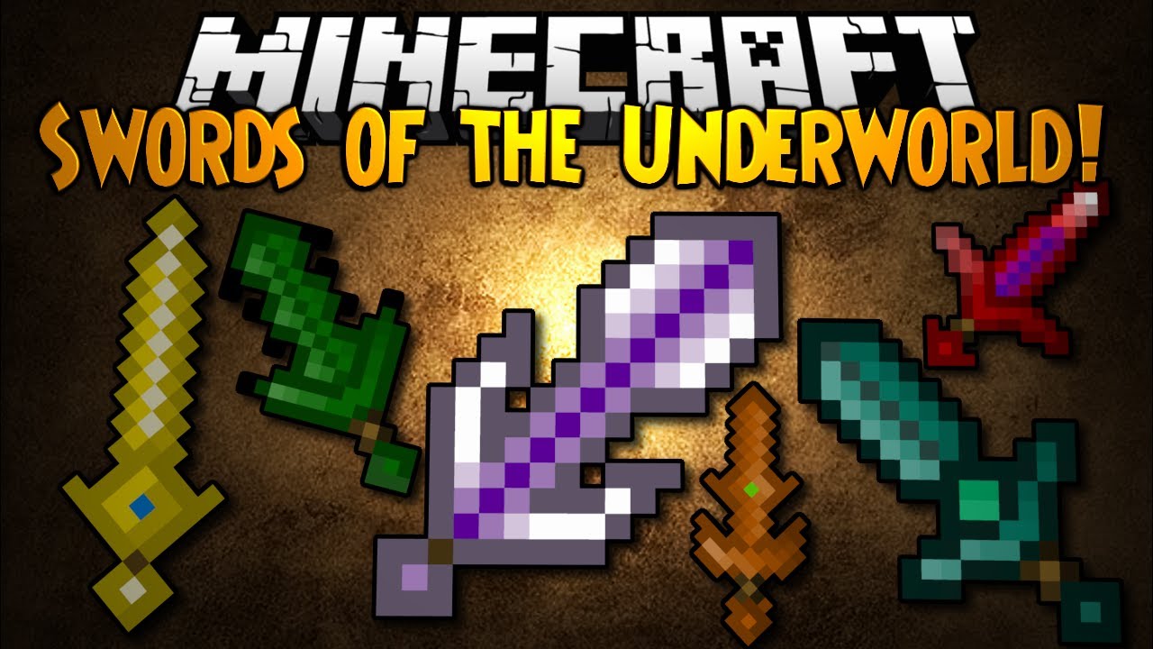 Minecraft Mod Showcase: SWORDS OF THE UNDERWORLD! - YouTube