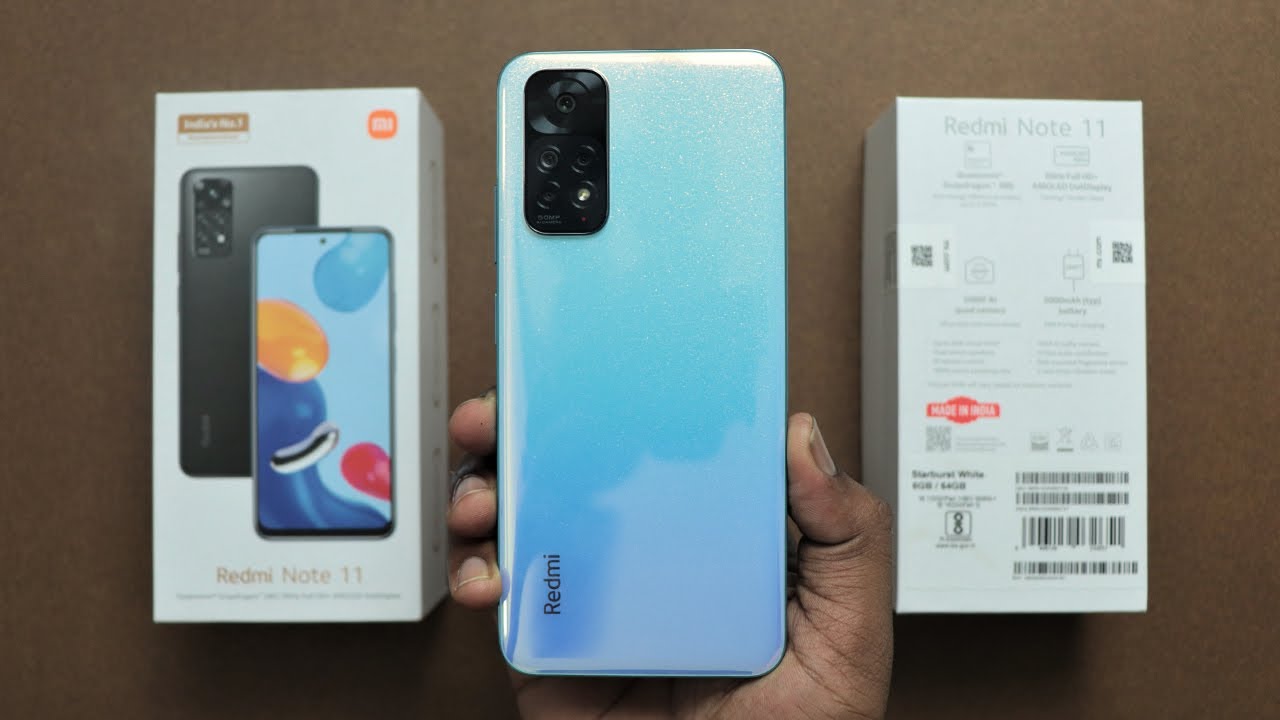⚡Redmi Note 11 (6GB RAM + 64GB ROM Starburst White variant) Unboxing⚡ ...