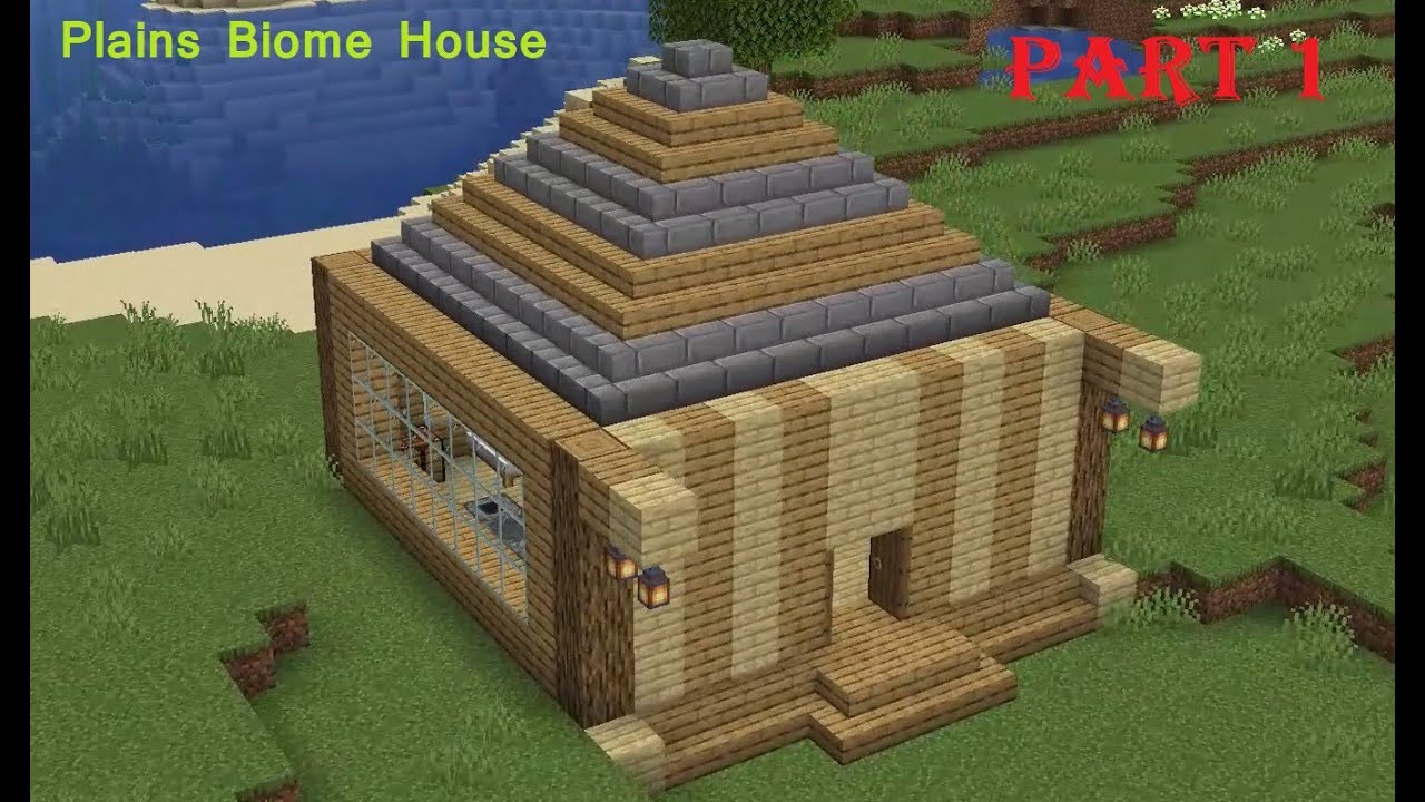Minecraft Starter Base || Best Home for Plains || Part 1 - YouTube
