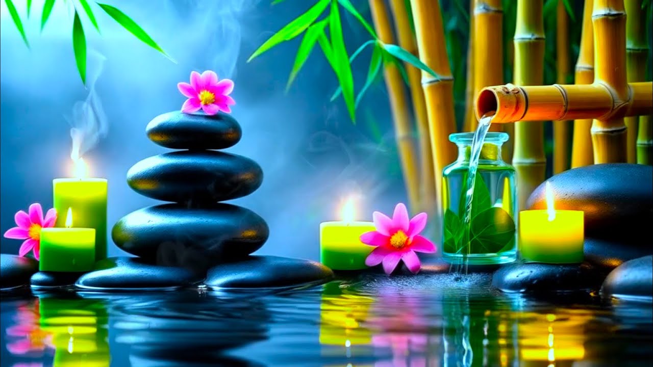 Soothing Relaxation a blend of Calming Music & Piano & Water Sounds for ...