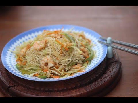 Fideos de arroz fritos con gambas (Fideos chinos) | Receta original y ...