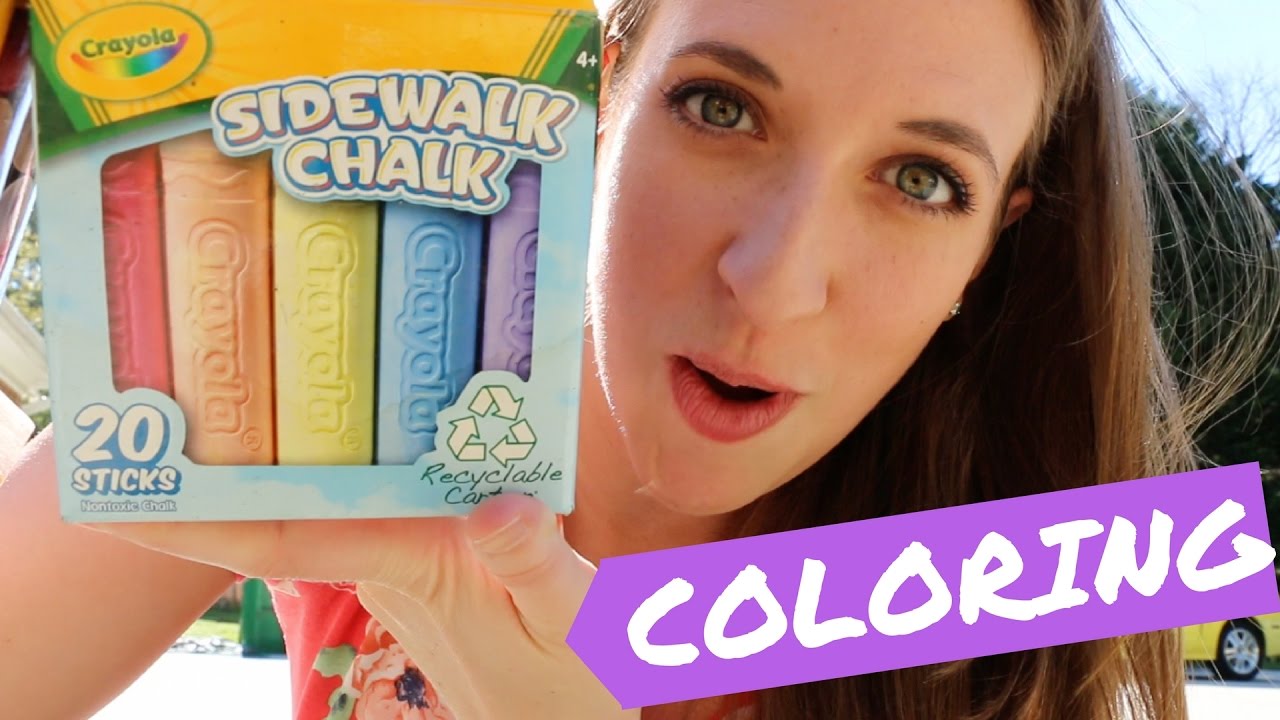 COLORING BREAK Sidewalk Chalk Edition | VEDA Day 13 #SSSVEDA - YouTube