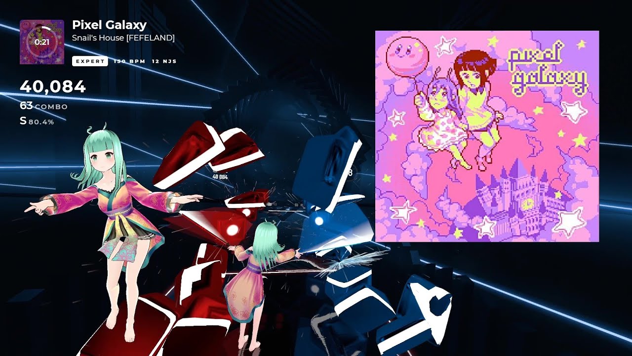 [Beat Saber] Snail's House - Pixel Galaxy (EXPERT) [ビートセイバー] 1080p ...