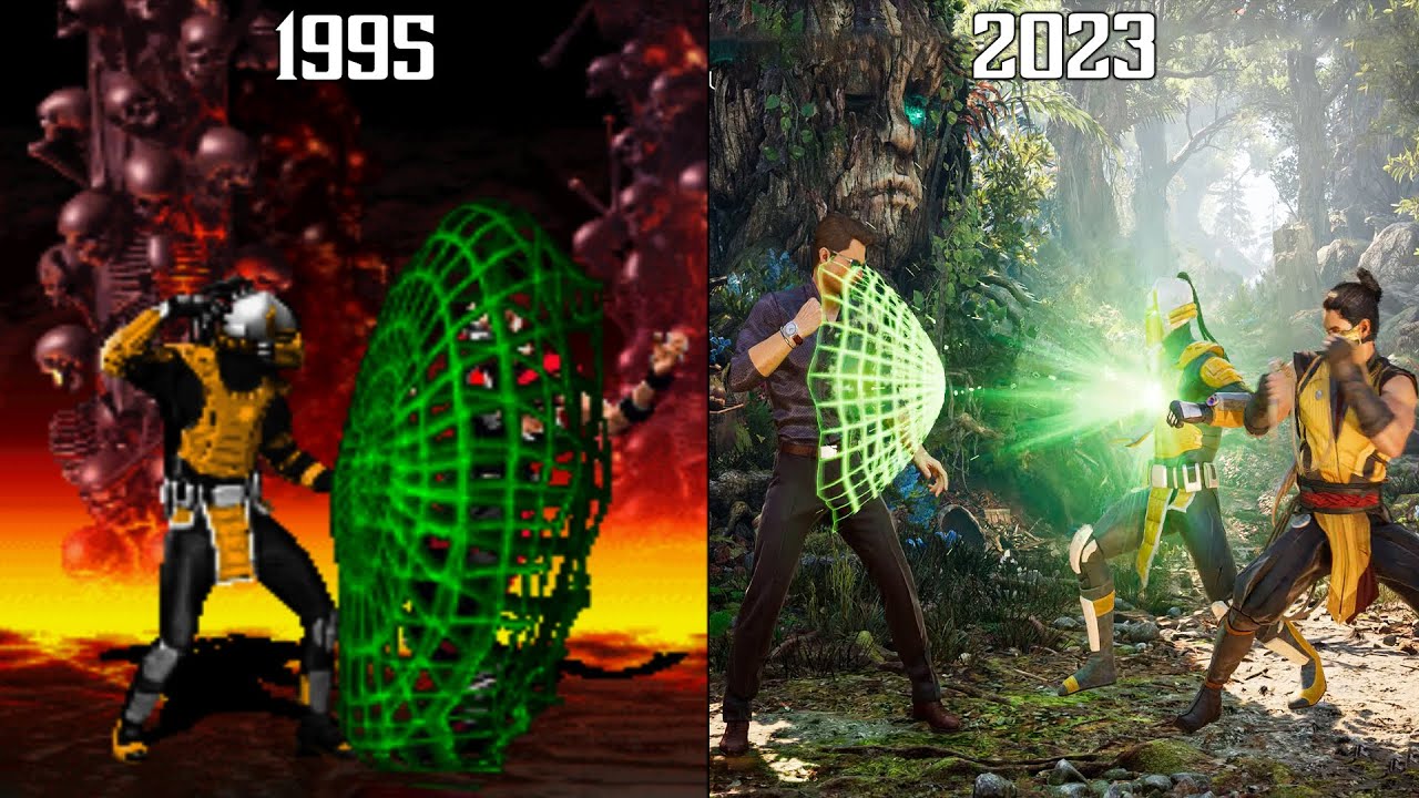 Cyrax "Cyber Net" Evolution - Mortal Kombat 3-12 (1995-2023) 4K - YouTube