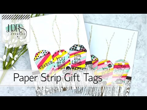 Paper Strip Gift Tag Cards - YouTube