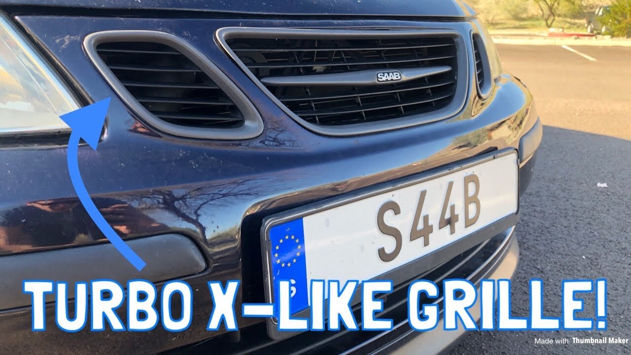 "New" Custom Grille for My Saab 9-3! - YouTube