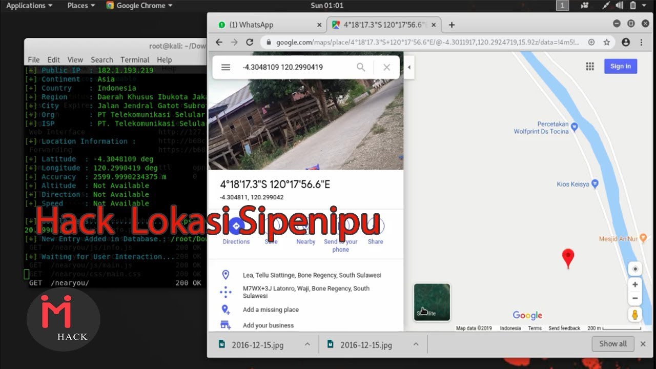 Hack Lokasi Sipenipu Dikali Linux - YouTube