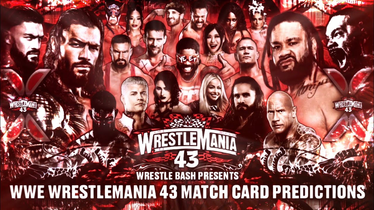 WWE WrestleMania 43 Match Card Predictions - YouTube