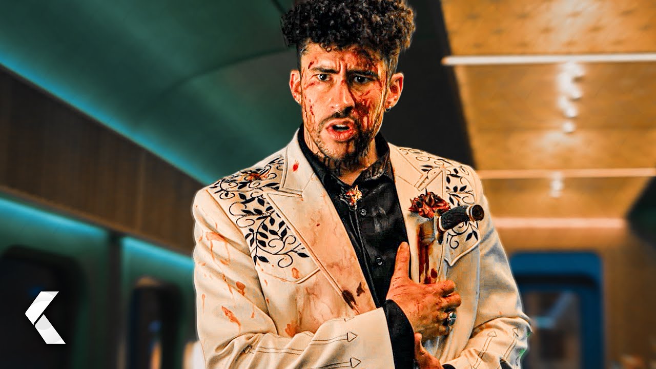 Bad Bunny lucha contra Brad Pitt - Bullet Train - YouTube