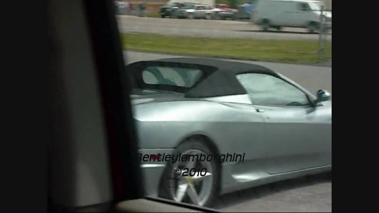 Gray Ferrari 360 Spider Driveby - YouTube