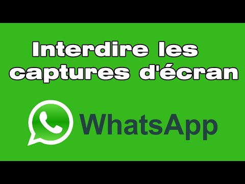 Comment interdire les capture d'écran sur WhatsApp