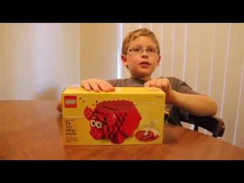 Review for LEGO 40155 Piggy Coin Bank - YouTube