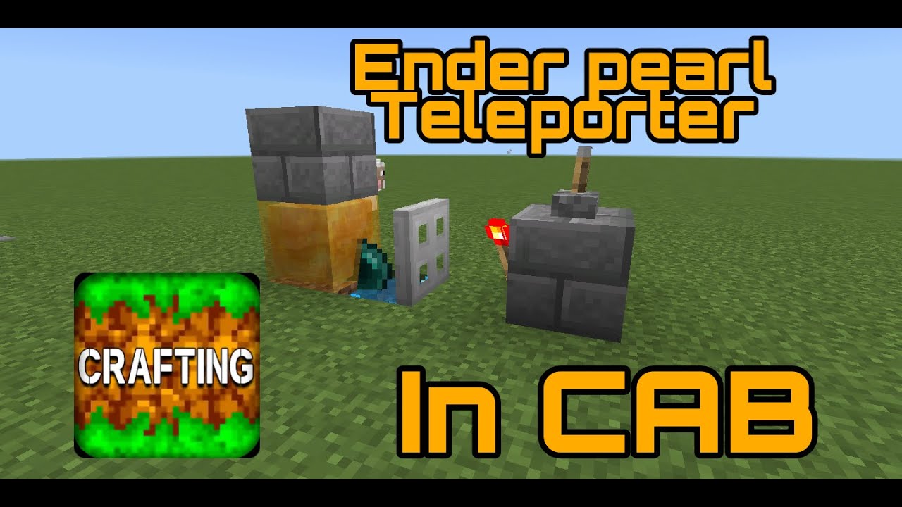 Ender Pearl Teleporter in crafting and building, and Minecraft. - YouTube